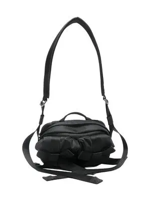 Simone Rocha Woven Nylon Satchel Bag - Black