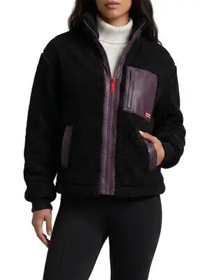 Hunter Emma High Pile Fleece Jacket - Black