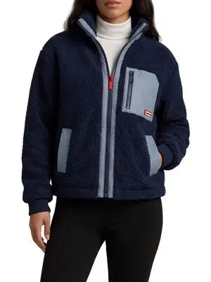 Hunter Emma High Pile Fleece Jacket - Midnight