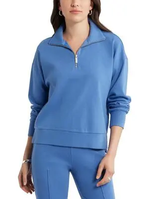 Caslon Half-zip Sweatshirt - Blue Glory