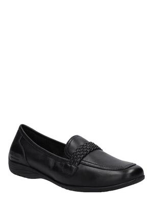 Josef Seibel Fenja Woven Loafer - Black