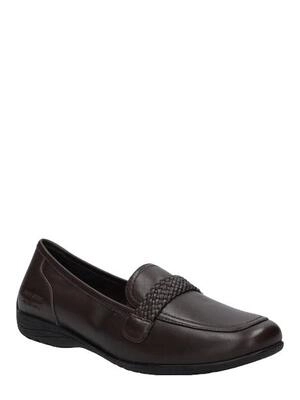 Josef Seibel Fenja Woven Loafer - Chocolate