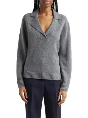 REISS Flo Wool & Cashmere Blend Sweater - Grey