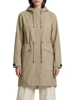 NOIZE Hooded Water Repellent Jacket - Sand