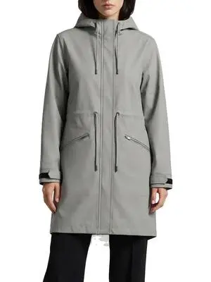 NOIZE Hooded Water Repellent Jacket - Silver