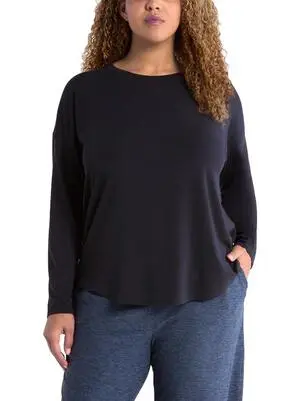 Zella Breathe Long Sleeve Performance T-shirt - Black