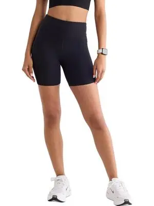 Zella Studio Luxe Pocket Bike Shorts - Black