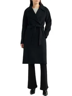 Michael Kors Wool Blend Double Face Coat - Black