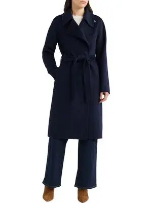 Michael Kors Wool Blend Double Face Coat - Midnight