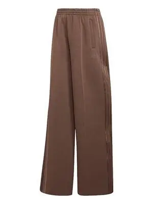 ADIDAS ORIGINALS Cotton Blend Scuba Knit Wide Leg Track Pants - Earth Strata