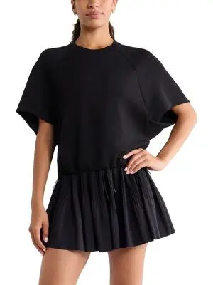 Zella Soft Luxe Raglan Sleeve T-shirt - Black