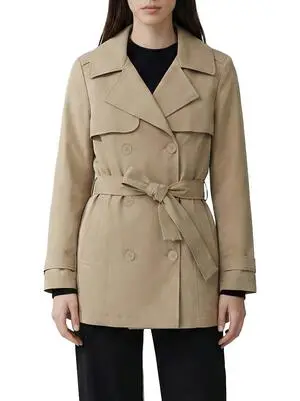 NOIZE Amina Water Repellent Tie Waist Coat - Sand