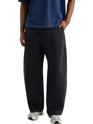 Bp. Barrel Leg Cotton Twill Pants - Black