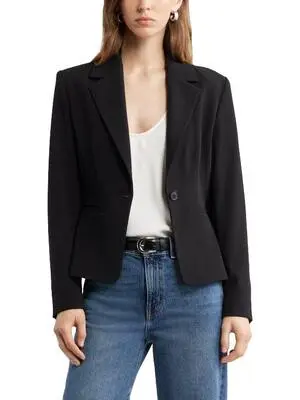 Nordstrom Peplum Blazer - Black