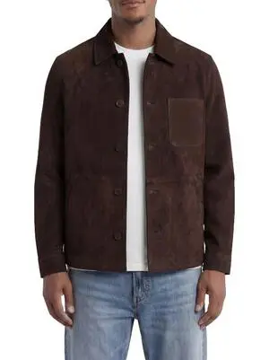 Bagatelle Genuine Suede Barn Jacket - Chocolate