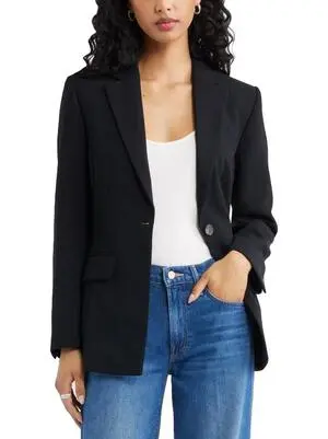 OPEN EDIT The Curator Fitted Blazer - Black