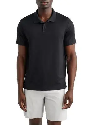Zella Textured Golf Polo - Black