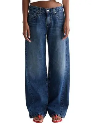 Ag Adria Low Rise Wide Leg Jeans - Capacity