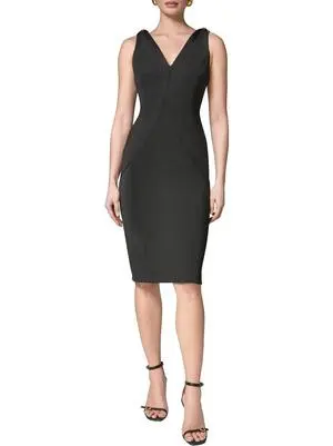 DONNA KARAN NEW YORK Donna Karan New York® Sculpted Hardware Sheath Dress