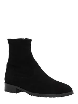 Aquatalia Romeo Waterproof Suede Sock Bootie - Black Suede