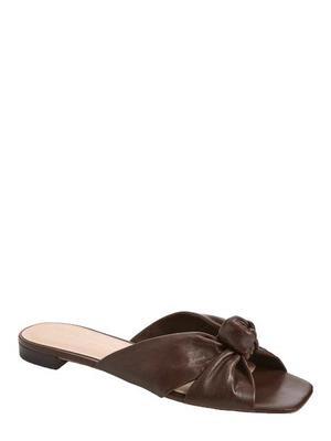 LOEFFLER RANDALL Claudette Mignon Knot Slide Sandal - Espresso