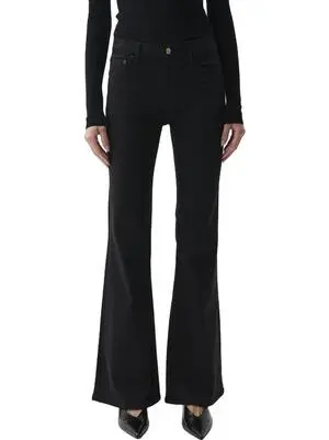 PISTOLA Kinsley High Waist Flare Jeans - Graphite