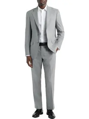HERITAGE GOLD Mélange Zegna Wool Suit - Light Grey