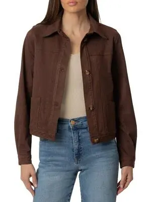 Kut From The Kloth Matilda Trucker Jacket - Chocolate