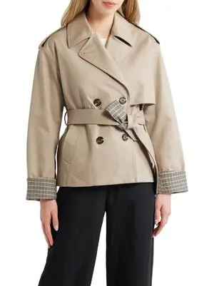 Rag & Bone Bonnie Crop Trench Coat - Khaki