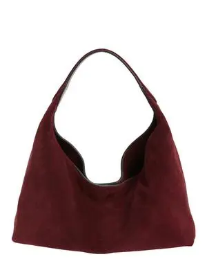 Madewell The Mylie Suede Shoulder Bag - Sangria