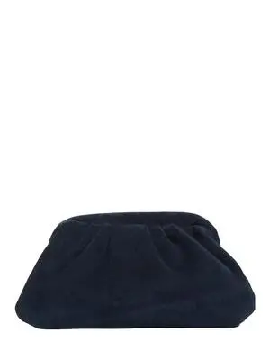 REISS Mia Suede Frame Clutch - Teal