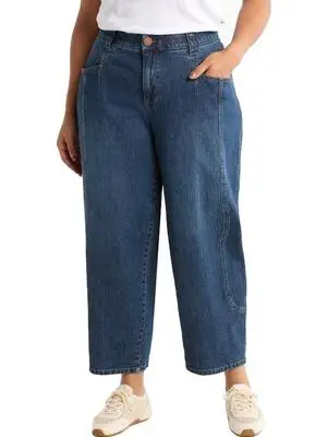 WIT & WISDOM Wit & Wisdom High Waist Barrel Leg Jeans