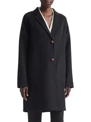 Lafayette 148 New York Wool & Cashmere Car Coat - Black