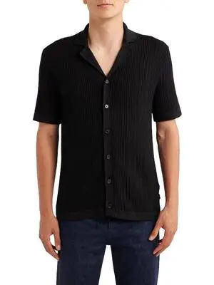 BOSS Lomaro Short Sleeve Cardigan - Black