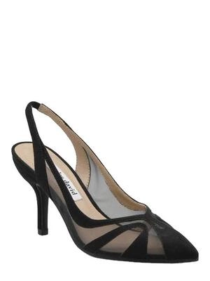CHARLES DAVID Global Slingback Pointed Toe Pump - Black