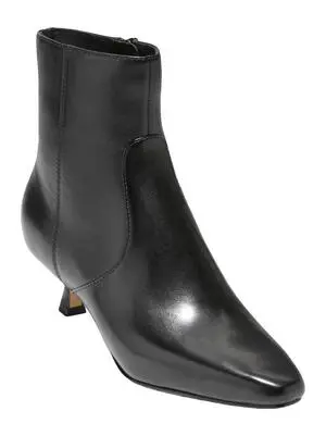 Cole Haan Tyldie Kitten Heel Bootie - Black Leather