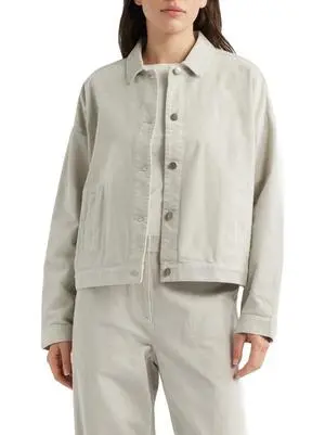 Eileen Fisher Eileen Fisher Classic Collar Corduroy Jacket Chalk