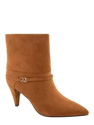 Christian Siriano Maise Cone Heel Bootie - Dark Tan