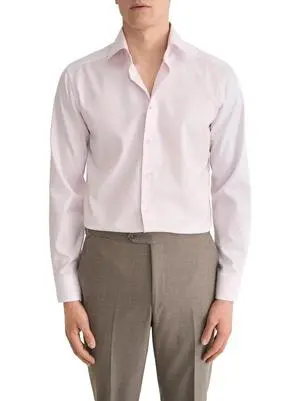 Eton Slim Fit Textured Dress Shirt - Medium Pink