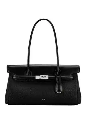 Jw Pei JW PEI Yara Faux Leather Shoulder Bag Black Lychee Pattern
