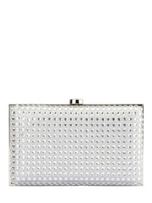 OLGA BERG Manuela Hotfix Frame Clutch - Silver