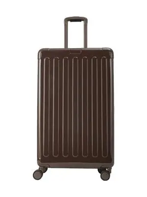 HEDGREN Nostos Glossy Large Spinner Suitcase - Espresso