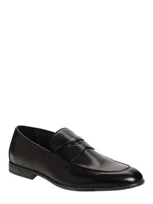 Nordstrom Leather Penny Loafers Black