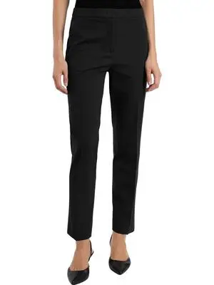 Santorelli Ranna Straight-leg Ankle Pants - Onyx