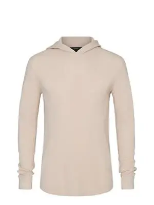 Vince Vince Cotton Thermal Hoodie Sand