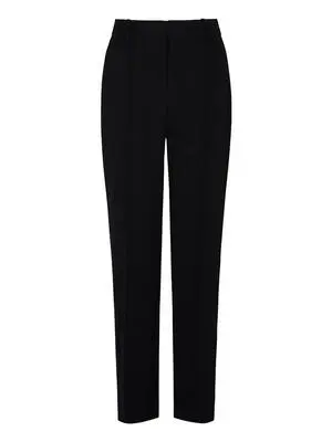 Vince Vince Crepe High-Waist Pintuck Trousers Black