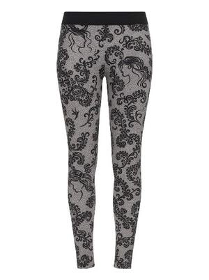 CONQUISTA Lace Leggings - Black