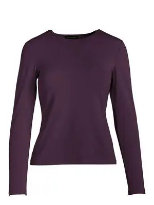 CONQUISTA Conquista Maroon Jersey Top With Long Sleeves Eed