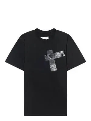 MAISON MARGIELA Pocket T-shirt With Tape Detail - Black