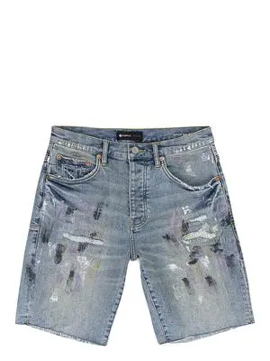 PURPLE BRAND Aged Vintage Destroy Skinny Jeans - Blue